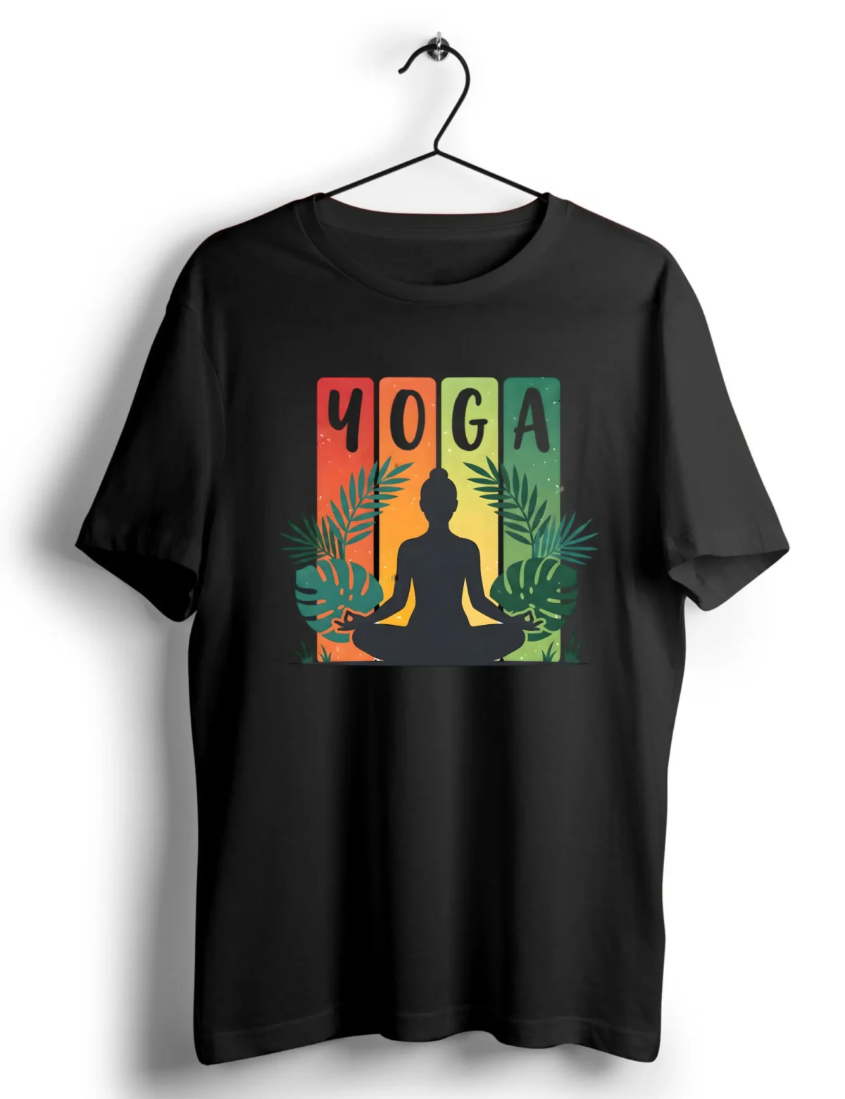 Yoga Nature Colors Graphic T-shirt for Women - VanarAgni